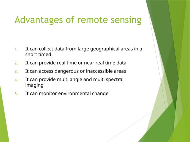 General introduction to remote sensing | PPTX | Geography | Science