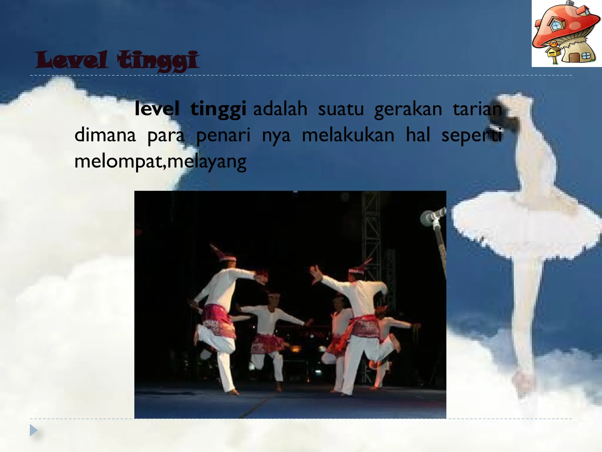PPT tentang level dalam gerak tari, seni budaya kelas 7 | PPTX