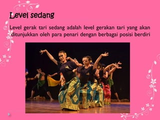 PPT tentang level dalam gerak tari, seni budaya kelas 7 | PPTX