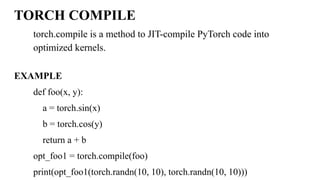 Pytorch fx - It is a machine learning library | PPTX | Programming Languages | Computing
