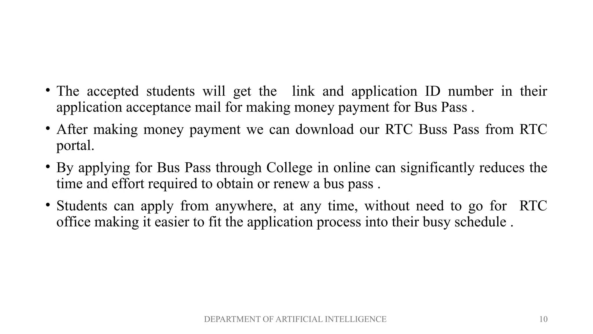 COLLEGE STUDENTS RTC BUS PASS MANAGEMENT SYSTEM.PPTX