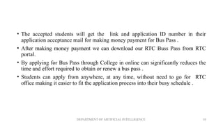 COLLEGE STUDENTS RTC BUS PASS MANAGEMENT SYSTEM.PPTX