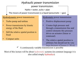 fluid mechanics of hydraulics and pneumaticsppt | PPT
