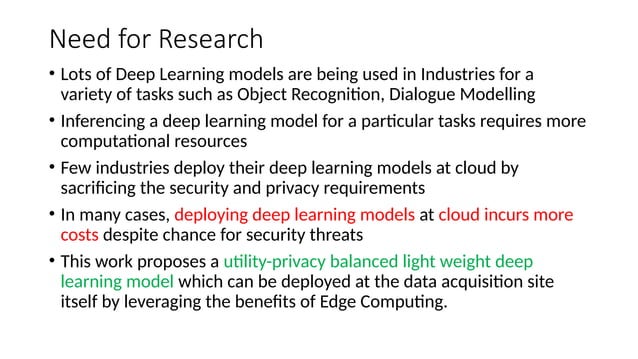 Novel Optimized Models for Deep Learning | PPT