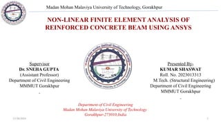 nonlinear finite element analysis of reinforced concrete beams using ansys.pptx
