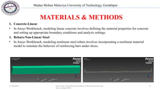 nonlinear finite element analysis of reinforced concrete beams using ansys.pptx