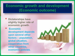 Ppt.7. Civics grade 10 Outcomes of Democracy. | PPTX
