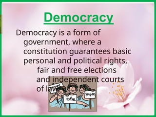 Ppt.7. Civics grade 10 Outcomes of Democracy. | PPTX