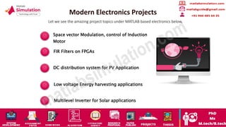 MATLAB Based Electronics Projects Research Ideas | PPT