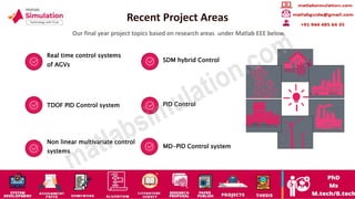 MATLAB Based Final Year Projects for EEE Research Topics | PPTX