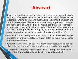PPT On Project "Advance Safety Features for Automotive" | PPT