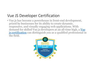 Elevate Your Career with Latest JS and Web Development Certifications | PPT