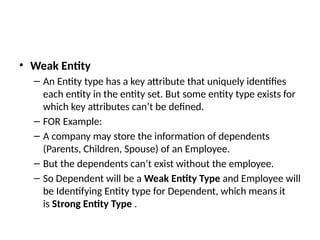 Entity Relationship Diagram - DBMS - PPT | PPT