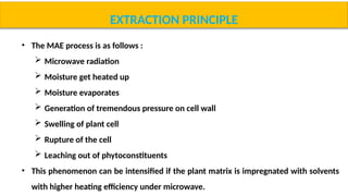 PPT PPT on extraction methods , new technique and its application | PPT