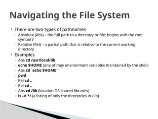 PPT of linux commands by Don Johnson.pptx