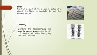 Full manufacturing process of cotton yarn | PPT