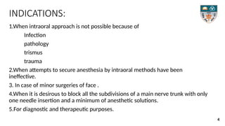 Oral and maxillofacial surgery -extra oral nerve blocks | PPTX