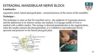 Oral and maxillofacial surgery -extra oral nerve blocks | PPT