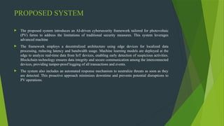 AI-Driven Cybersecurity for Photovoltaic Farms: Enhancing Threat ...