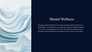 Mental health and it's functions and foundations | PDF