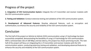 Vehicle to vehicle communication using lifi | PDF