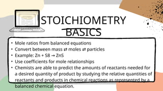 Quantities in Chemical Reaction of basic chemistry | PPT
