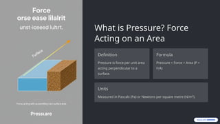 Force and Pressure- primary level (for school students)) | PPTX