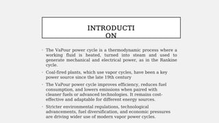vapor power cycle and its importance and advantages and disadvantages ...