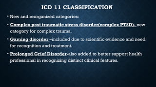 ppt.classification of mental illness and | PPTX