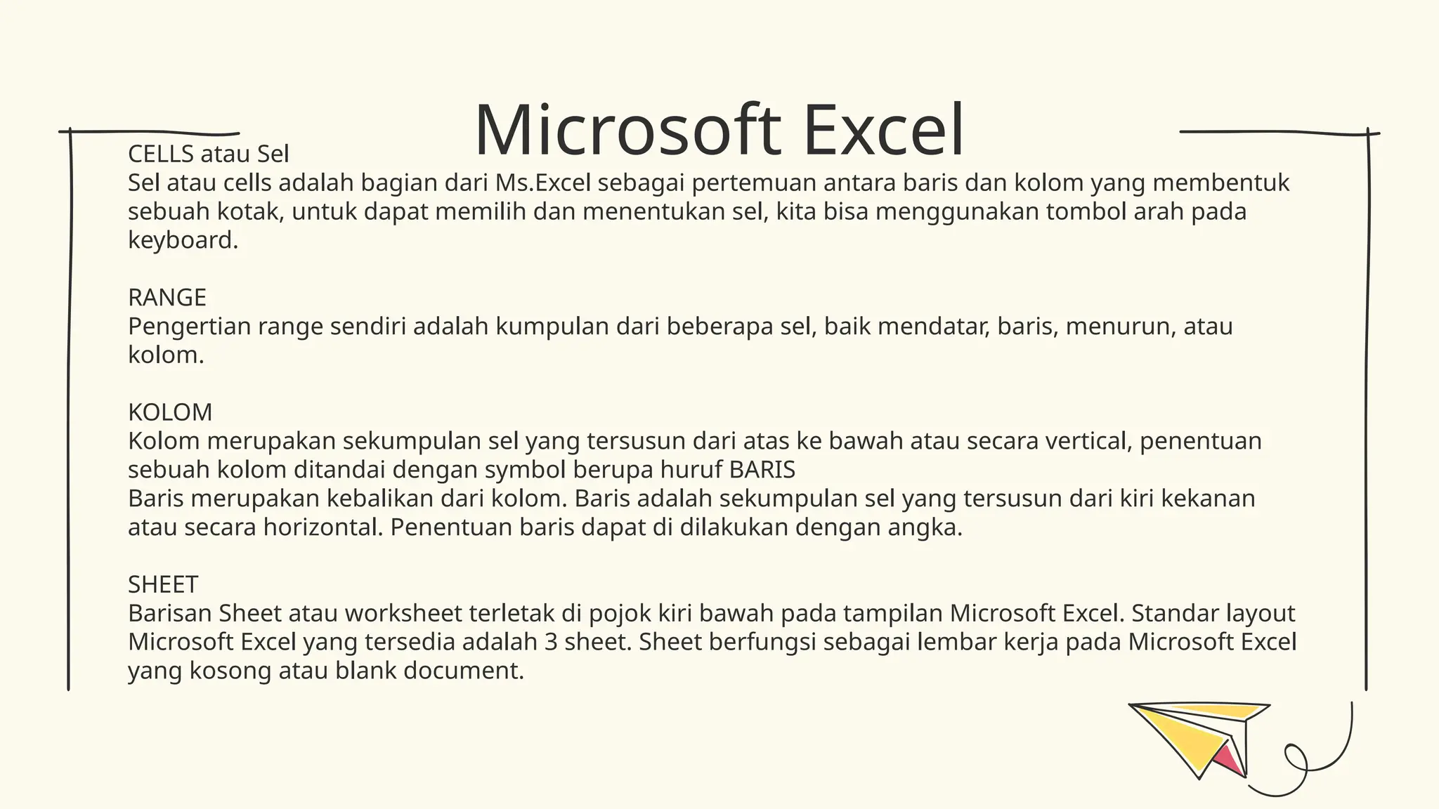 Pengenalan Awal Microsoft Word dan Microsoft Excel | PPTX