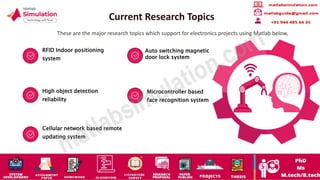 MATLAB Electronics Projects Research Topics | PPT