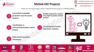 MATLAB Projects for EEE Students Research Ideas | PPT