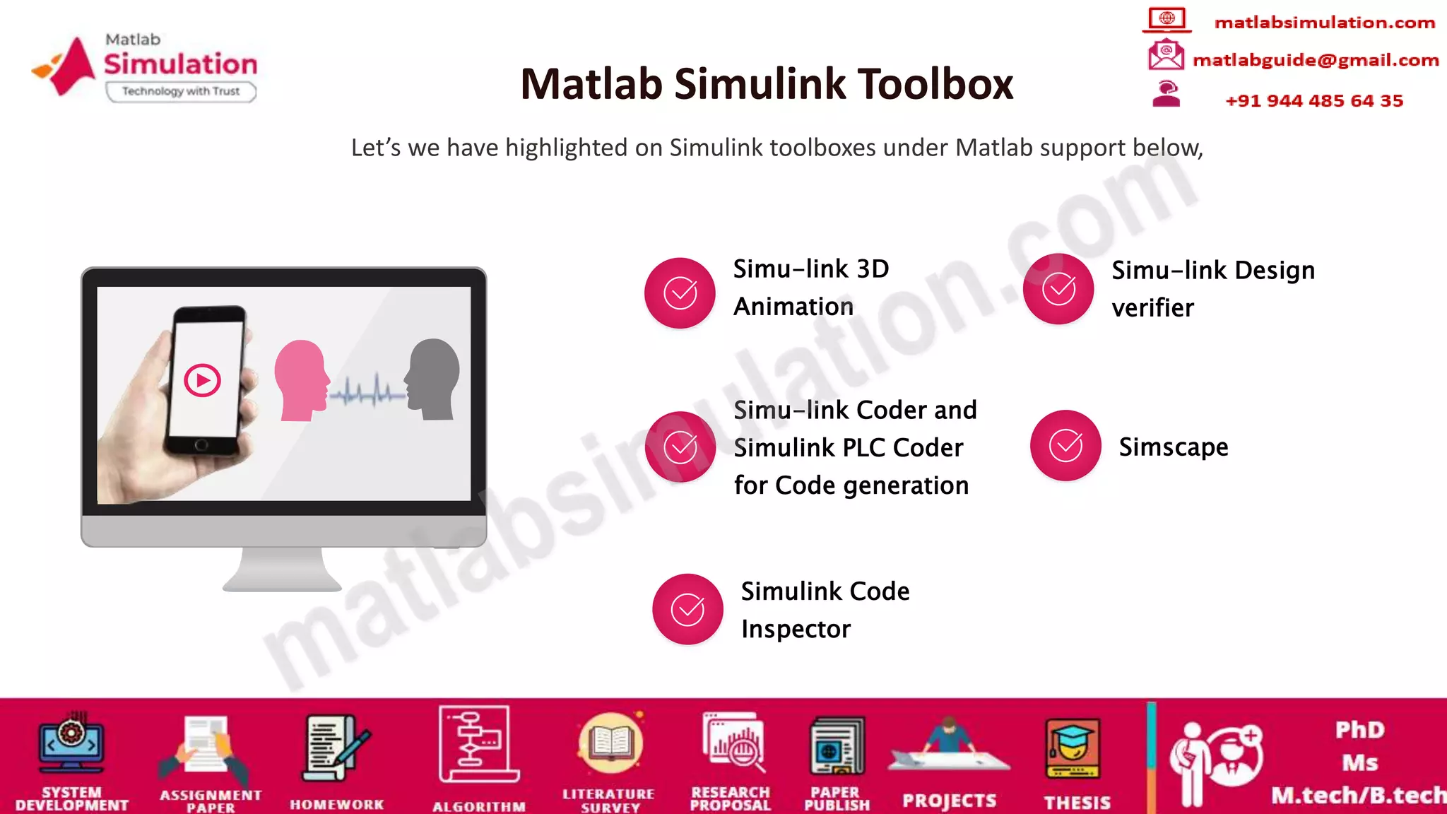 MATLAB Simulink Projects Research Help | PPTX | Computing | Technology & Computing