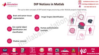 DIP Projects in MATLAB Research Assistance | PPT