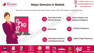 IEEE Projects on MATLAB Research Assistance | PPTX
