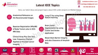 IEEE Projects on MATLAB Research Assistance | PPTX