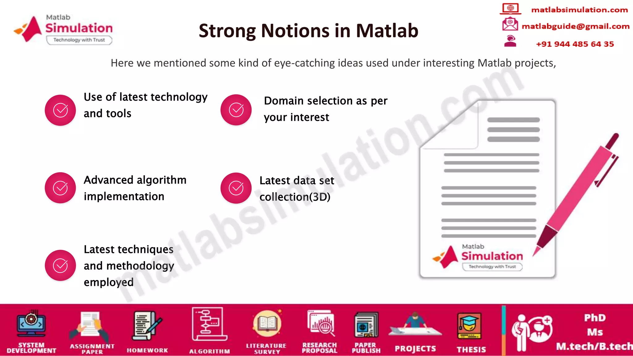 Interesting MATLAB Projects Research Help | PPT