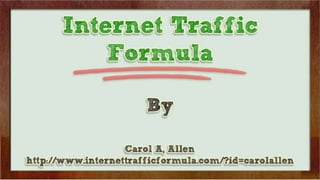 Internet Traffic Formula | PPTX