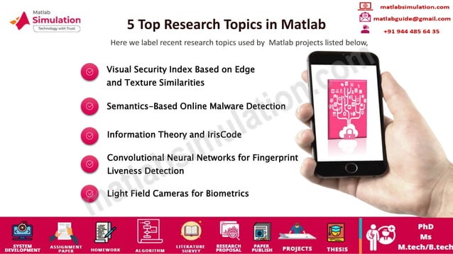 MATLAB Based Projects for M.Tech Research Guidance | PPT