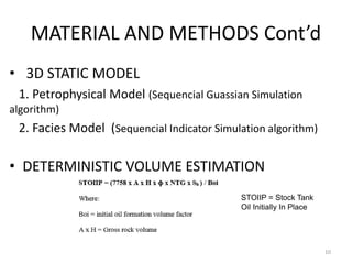 Ppt 29-03-2017-reservoir characterisation and 3-d static modelling of ...