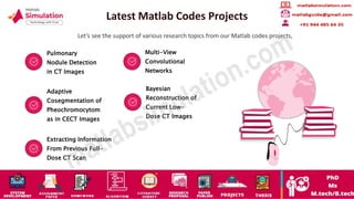MATLAB Codes for Projects Research Guidance | PPTX