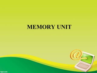 Memory Unit | PPT