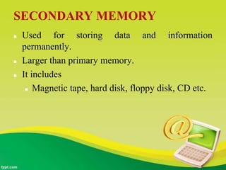 Memory Unit | PPT