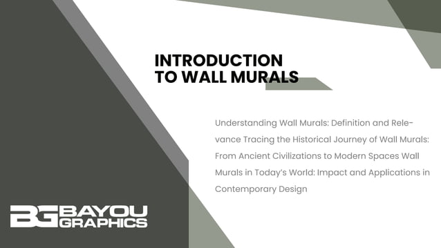 INTRODUCTION TO WALL MURALS | PPT
