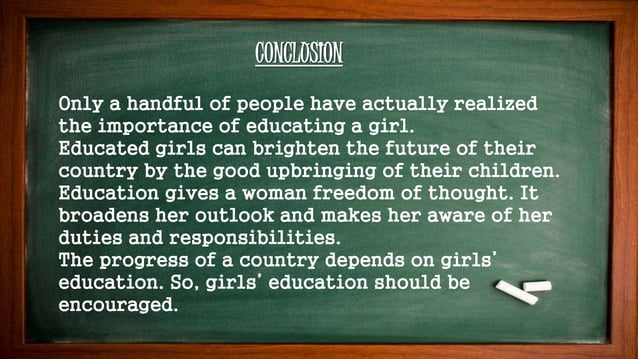 Importance of educating girl child in india | PPTX