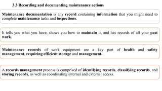 maintenance of the equipment how we can clean. | PPTX