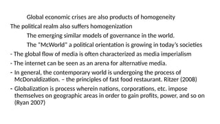 Contemporary World- General Education Course @ | PPTX