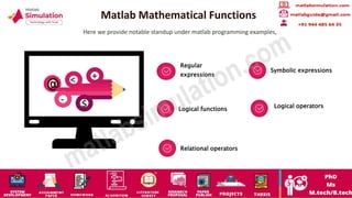 MATLAB Programming Examples Research Ideas | PPTX
