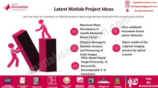 MATLAB Project Ideas Engineering Research Assistance | PPT