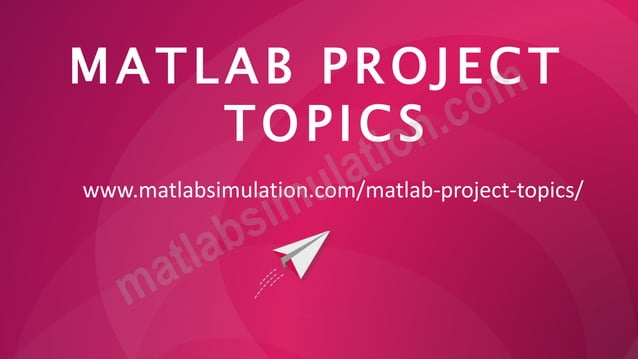 MATLAB Research Project Topics | PPT